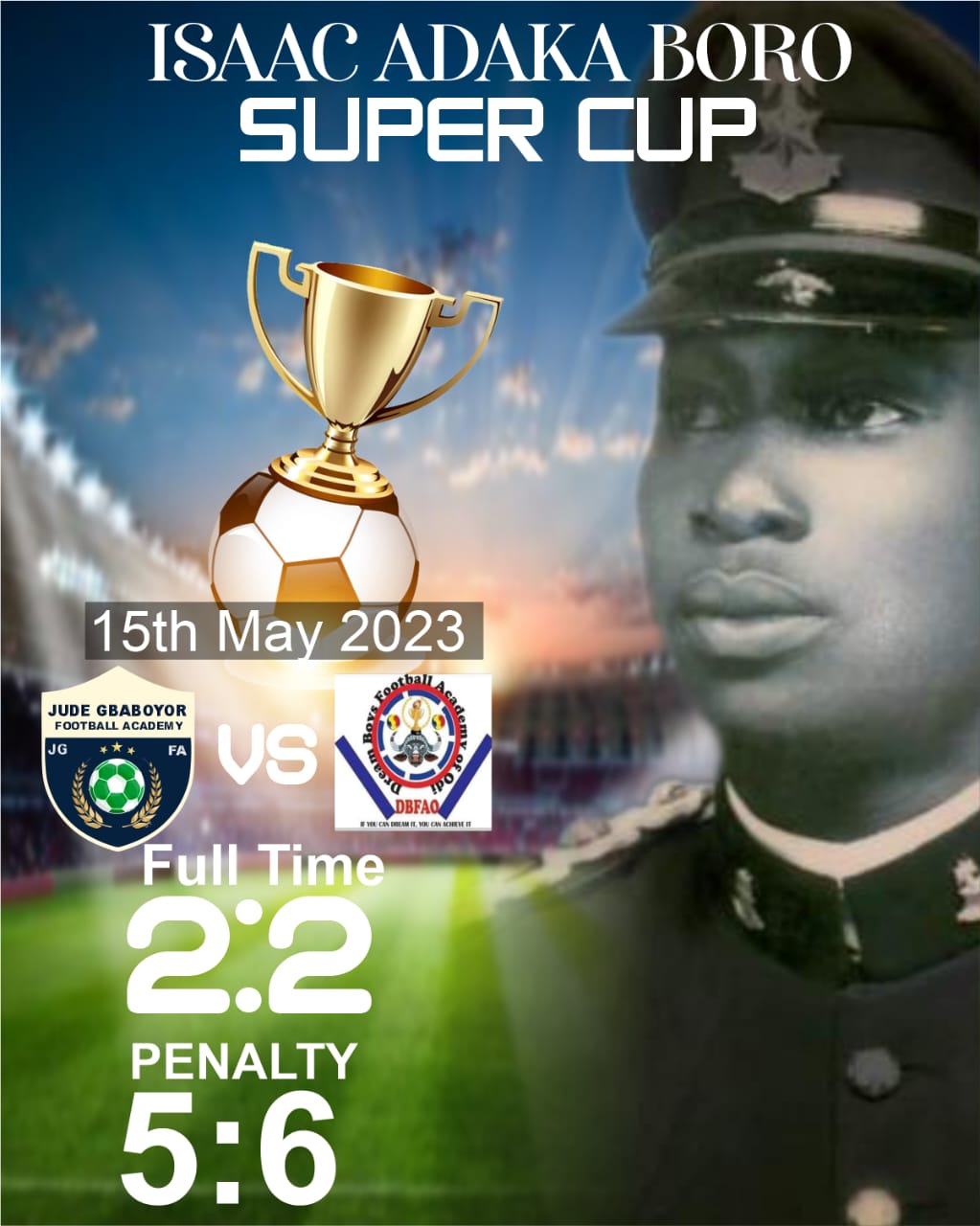 ISAAC ADAKA BORO HONOURED WITH FOOTBALL TOURNAMENT - TOTORI NEWS